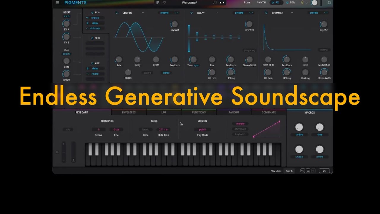 Arturia Pigments Endless Generative Patch - YouTube