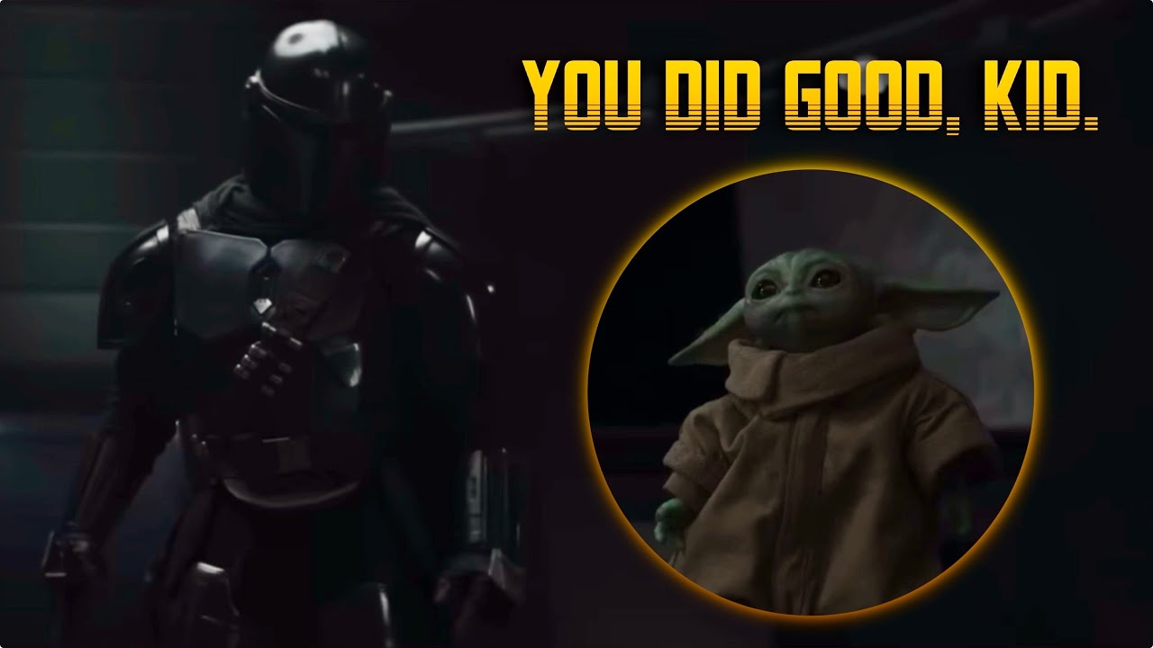 Mando: Ya did good, kid. Grogu: thanks. - YouTube