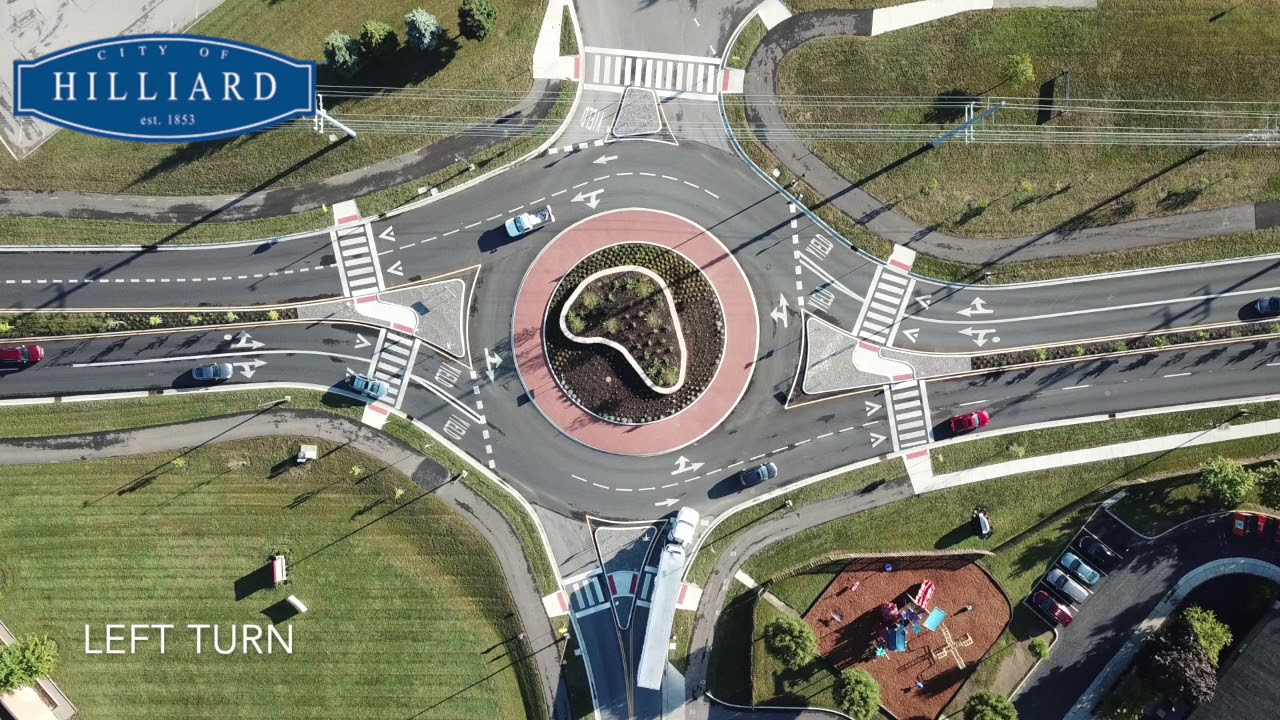 Roundabout Truck Turns Hilliard OH Arcadis - YouTube