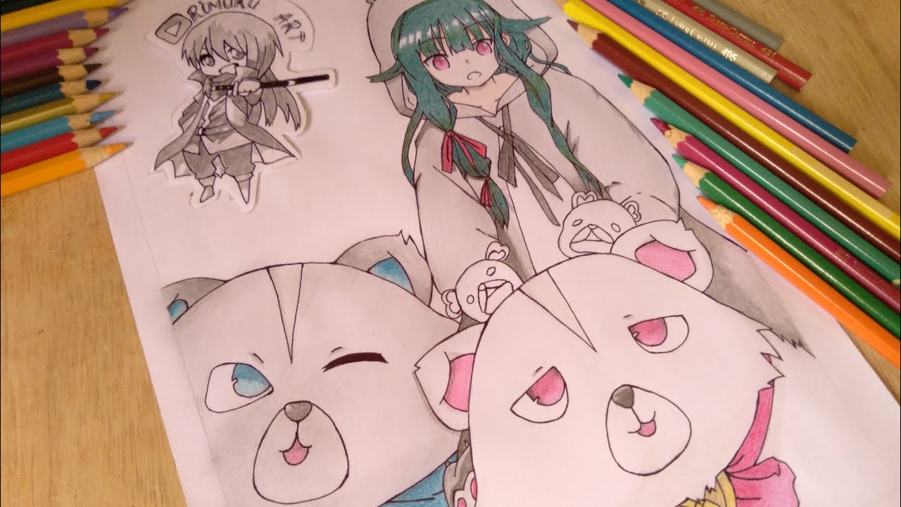 speed draw kuma kuma kuma bear (yuna, kumakyu, kumayuru) - YouTube