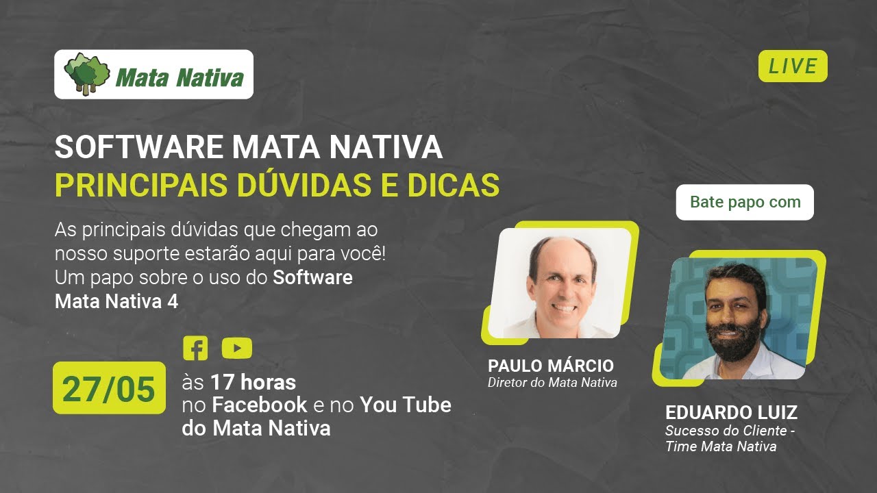 Live: Software Mata Nativa - Principais Dúvidas e Dicas - YouTube