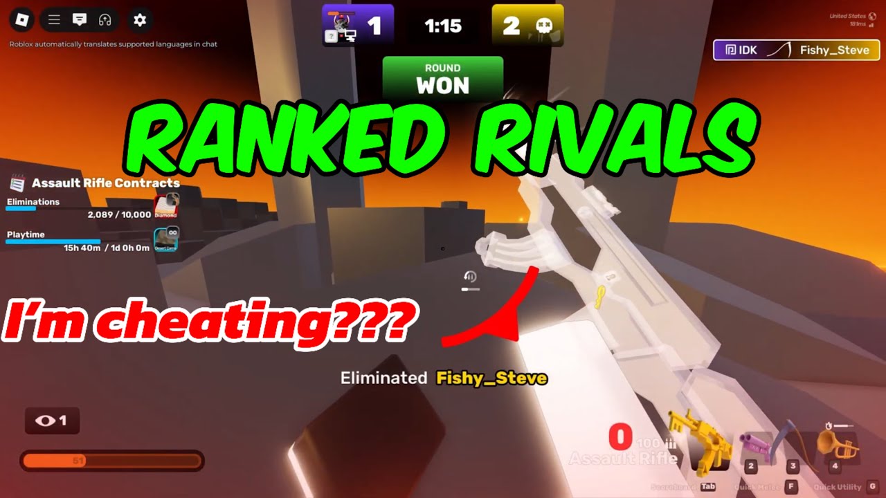 ROBLOX RIVALS RANKED!!! ( but I’m cheating???) - YouTube