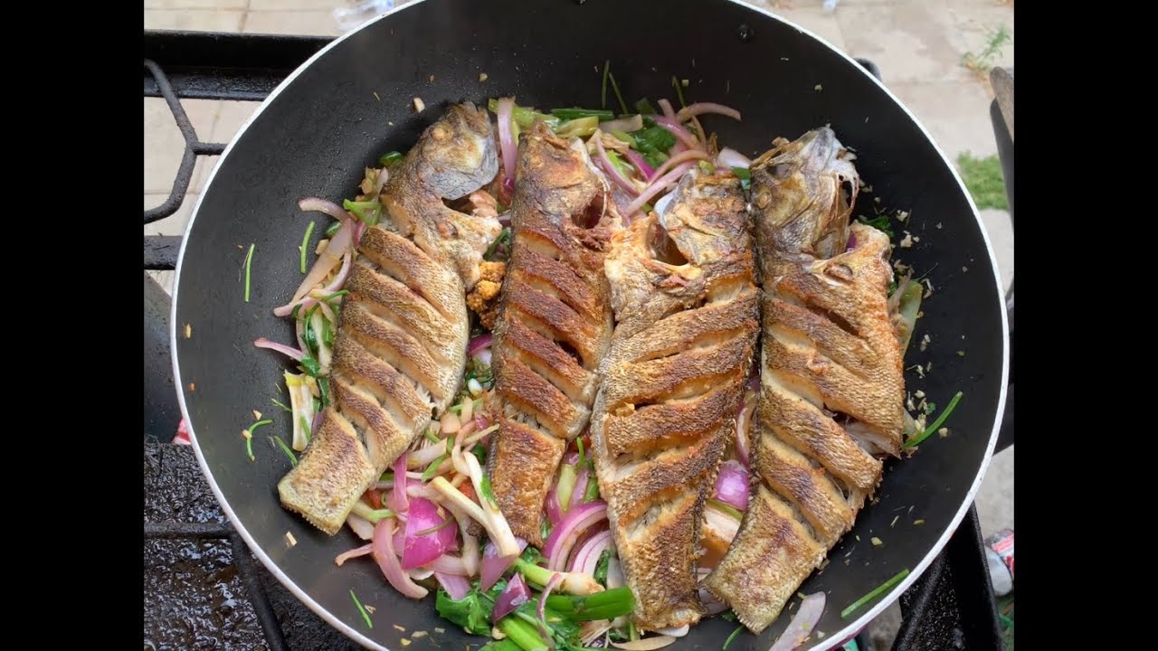 Smallmouth Bass / How to cook / Stir-Fry / Delicious and Yummy - YouTube