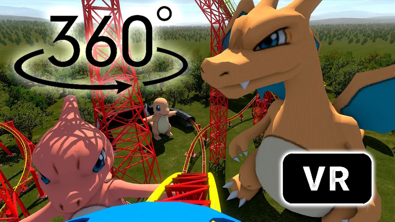 VR 360° POKÉMON #4 ROLLER COASTER 🔥│THE RIDE│360 VIDEO│EXTREME ROLLER ...
