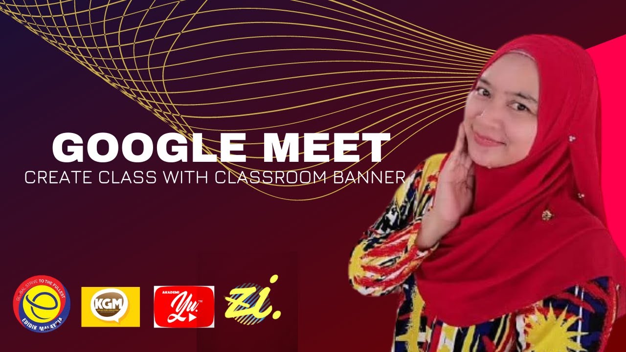 Google Meet- Create Class with Classroom Banner - YouTube