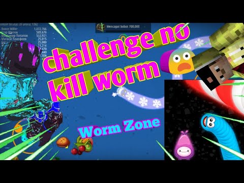 Challenge no kill worm😨 |worm Zones - YouTube