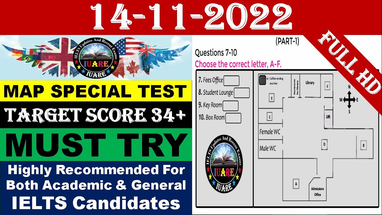 MAP Special IELTS Exam Listening Test With Answers | IELTS Listening ...