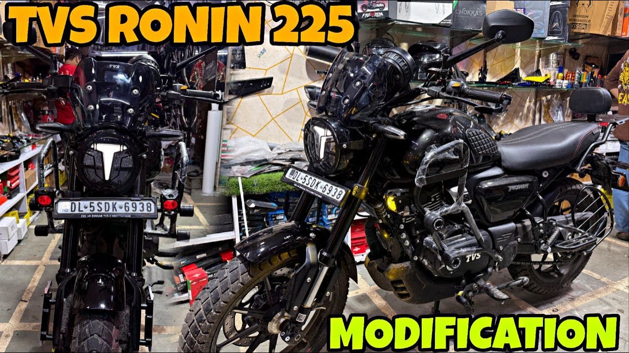 TVS RONIN 225 Me kha milegi itni Decent Modification | Loaded Modified ...