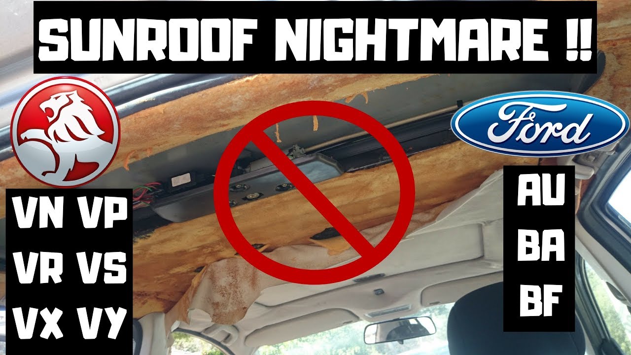 SUNROOF style seen on Ford Falcon AU BA BF & Holden Commodore VN VP VR ...