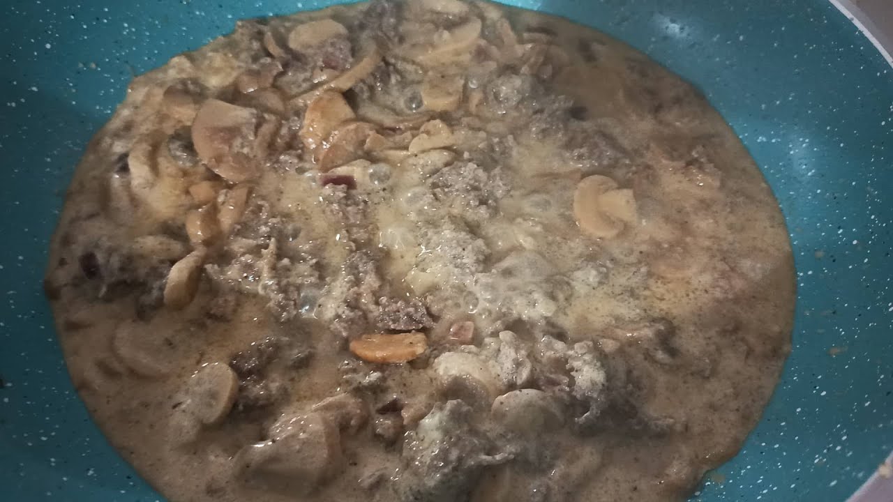 CREAMY BEEF MUSHROOM - YouTube