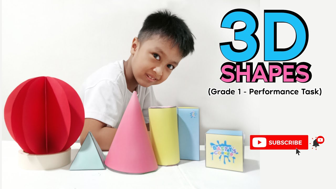 Learning 3D Shapes for kids | How to make 3D Shapes out of Paper ...