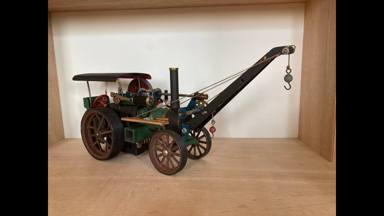 Modified Wilesco Crane Engine - YouTube