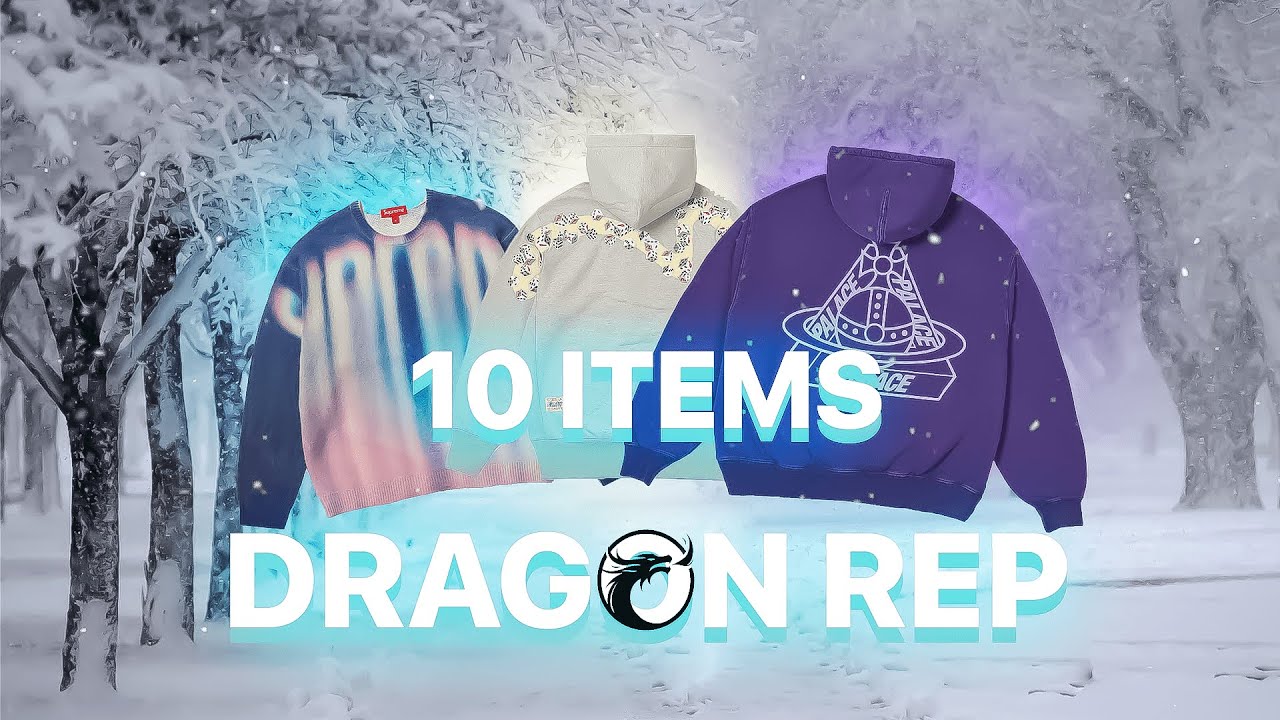 DRAGONREP 10 ITEMS REVIEW (PALACE, PEPE STUDIO, SUPEME, EVISU) - YouTube