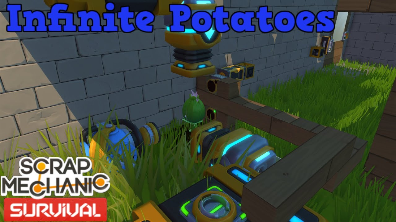 Building A Fully Automatic One Plot Farm | Scrap Mechanic Survival ...