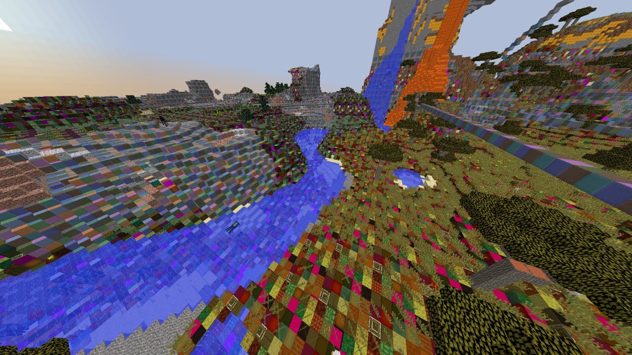 We Beat MINECRAFT With The MOST CURSED TEXTURE PACK - YouTube