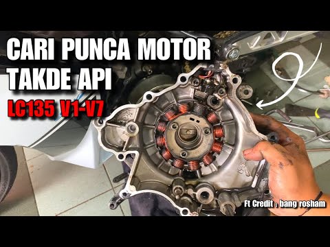 Cari punca motor takde api | LC135 V1 tukar COIL MAGNET dan KATAB - YouTube