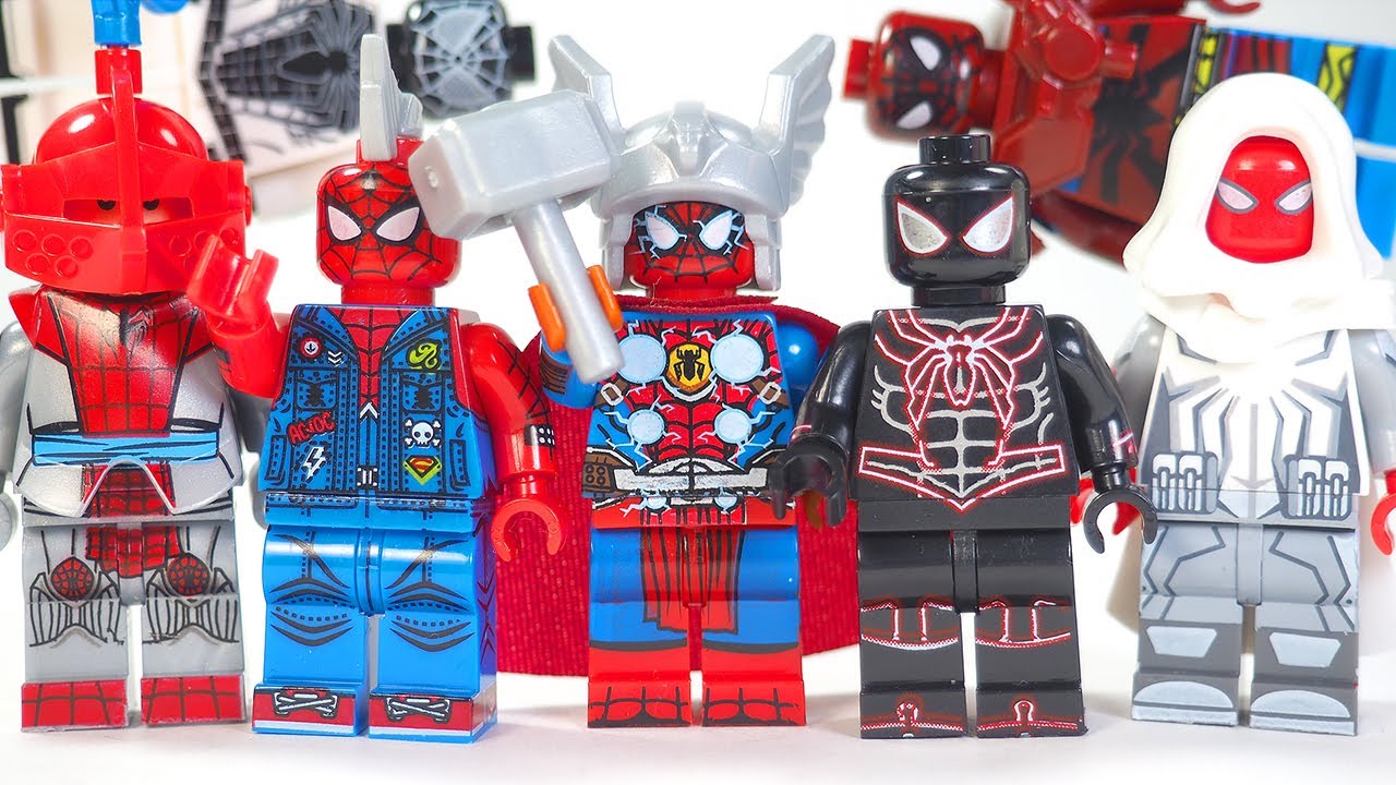 LEGO Spider-Man | Spider-Verse | Spider-Thor | Spider-Punk Suit ...