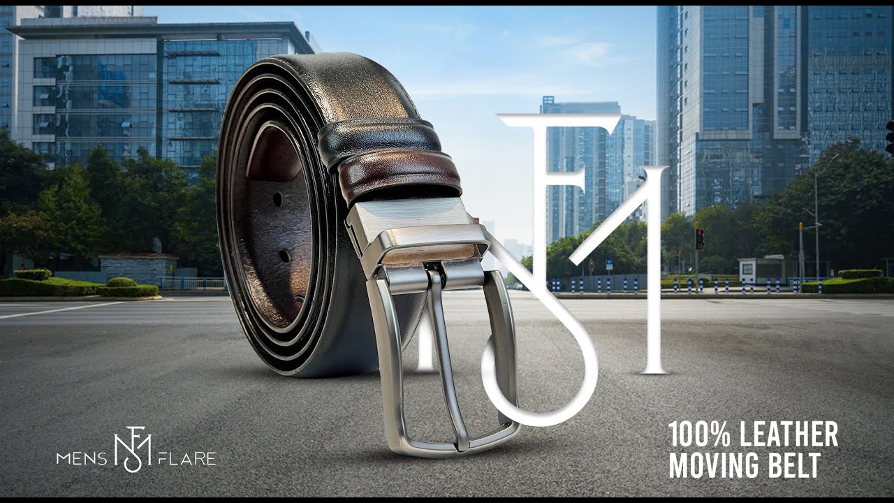 100% Genuine Leather Top Quality Moving Belt || Mens Flare - YouTube