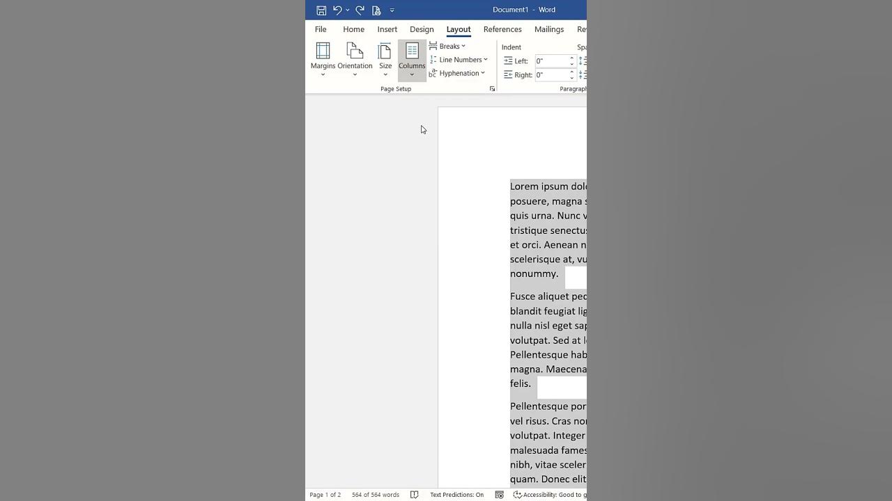 Mastering Columns in Microsoft Word Made EASY! - YouTube