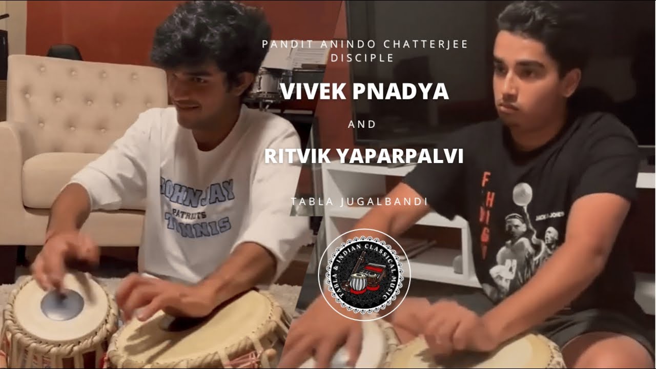 Pandit Anindo Chatterjee disciple Vivek Pandya And Ritvik Yaparpalvi ...