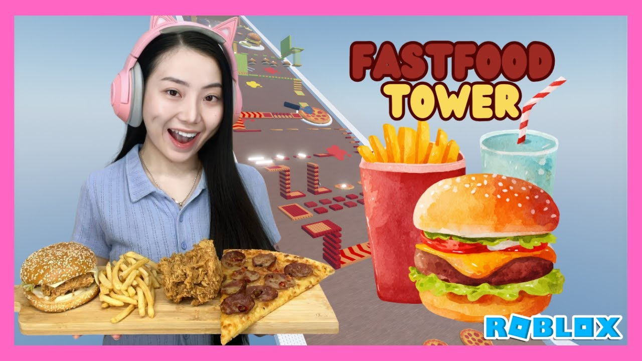 Mukbang Fast Food Di Fast Food Tower - Roblox Indonesia - YouTube