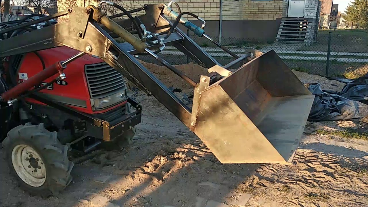 Homemade front loader - YouTube