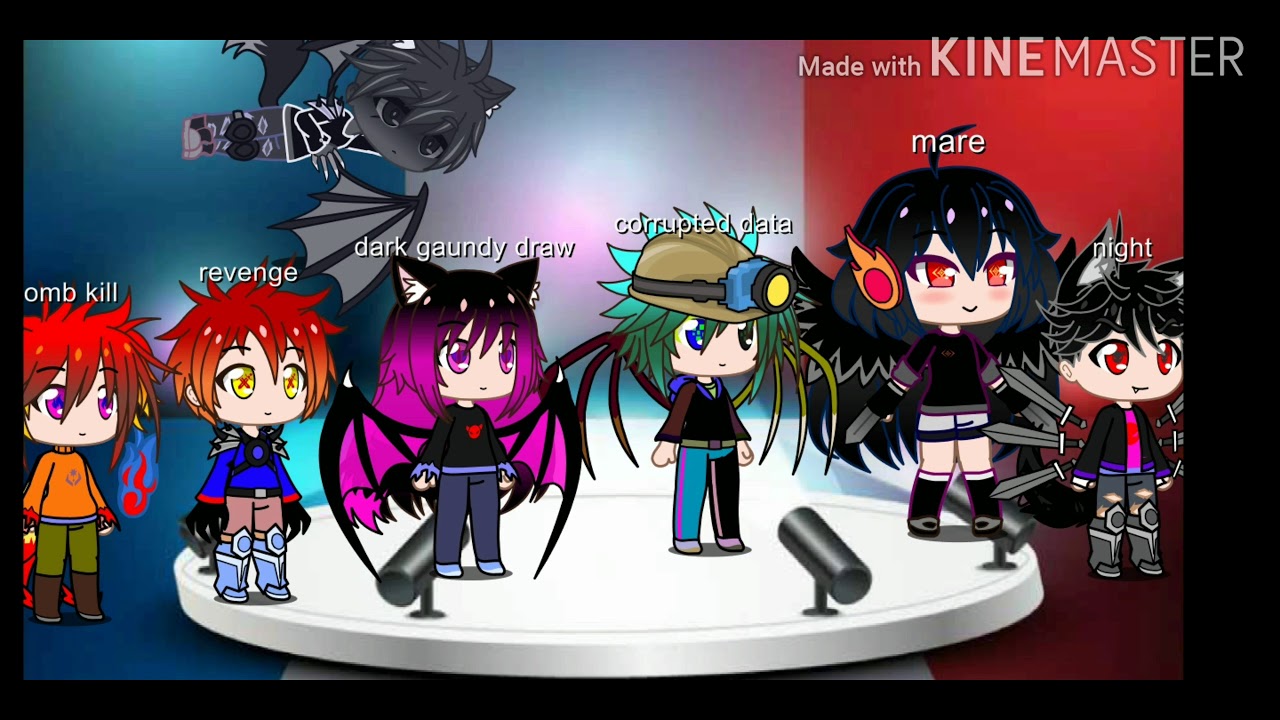 Bad guys oc in gacha club - YouTube