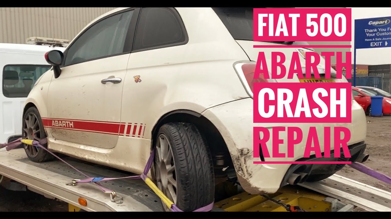 Fiat 500 ABARTH salvage build - YouTube