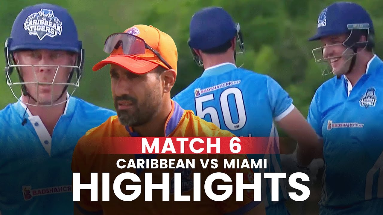Full Highlights | Caribbean Tigers vs Miami Lions | Match 6 | MAX60 ...