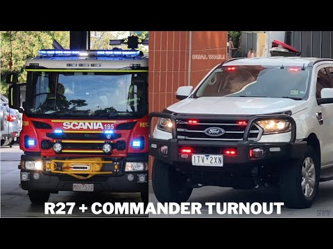 *RARE* - FRV // Rescue 27 + Commander - Code 1 turnout to vehicle into ...