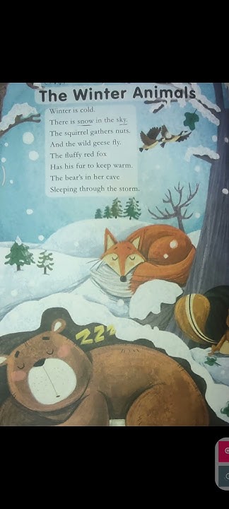 The English Tree The winter Animals poem class- 1 - YouTube