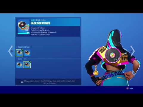 *NEW* BACK SCRATCHER BACKBLING IN FORTNITE! (REACTIVE) - YouTube