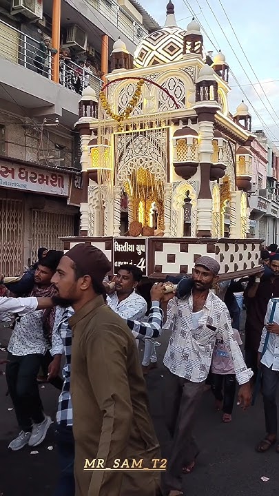 CHAISTIYA TAJIYA GROUP ⭐ Jamnagar muhhrram #muharram #tajiya - YouTube