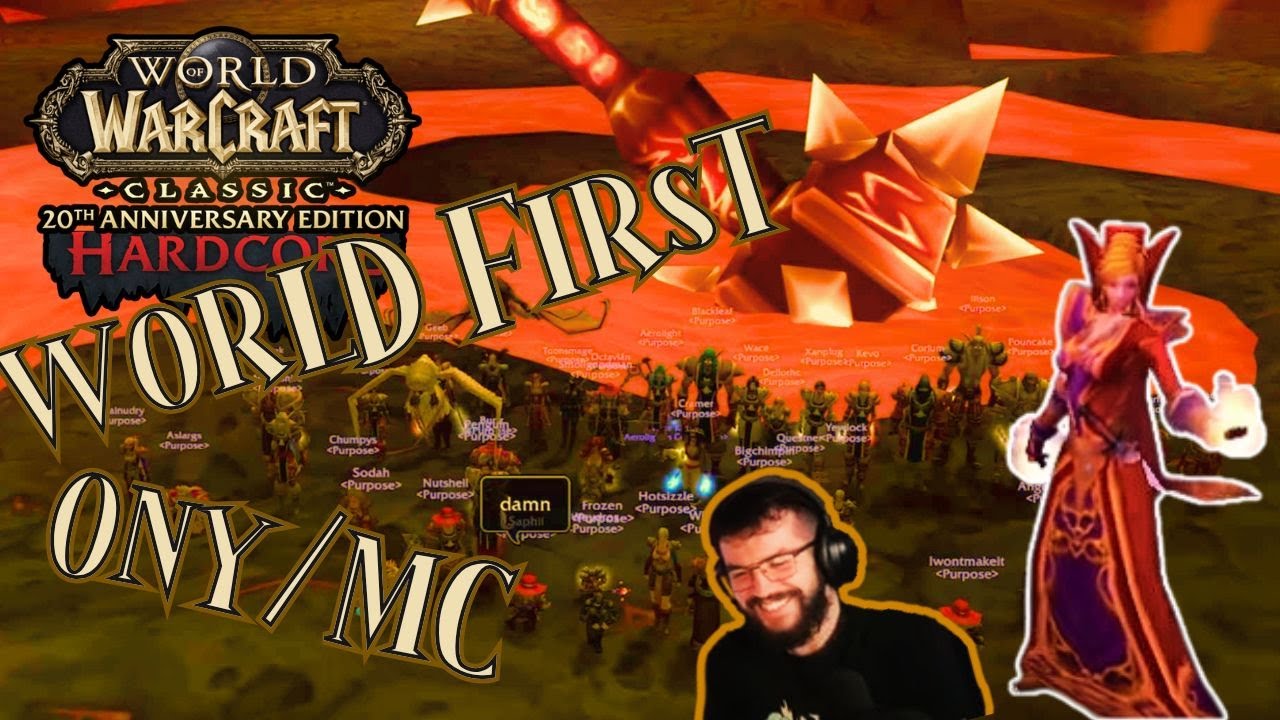 WORLD FIRST ONY/MC HARDCORE CLASSIC WORLD OF WARCRAFT FULL RAID ...