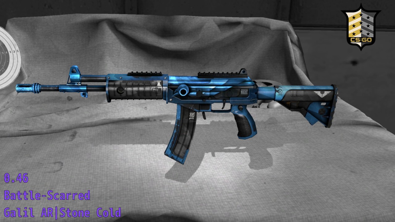 Galil AR Stone Cold - Skin Wear Preview - YouTube