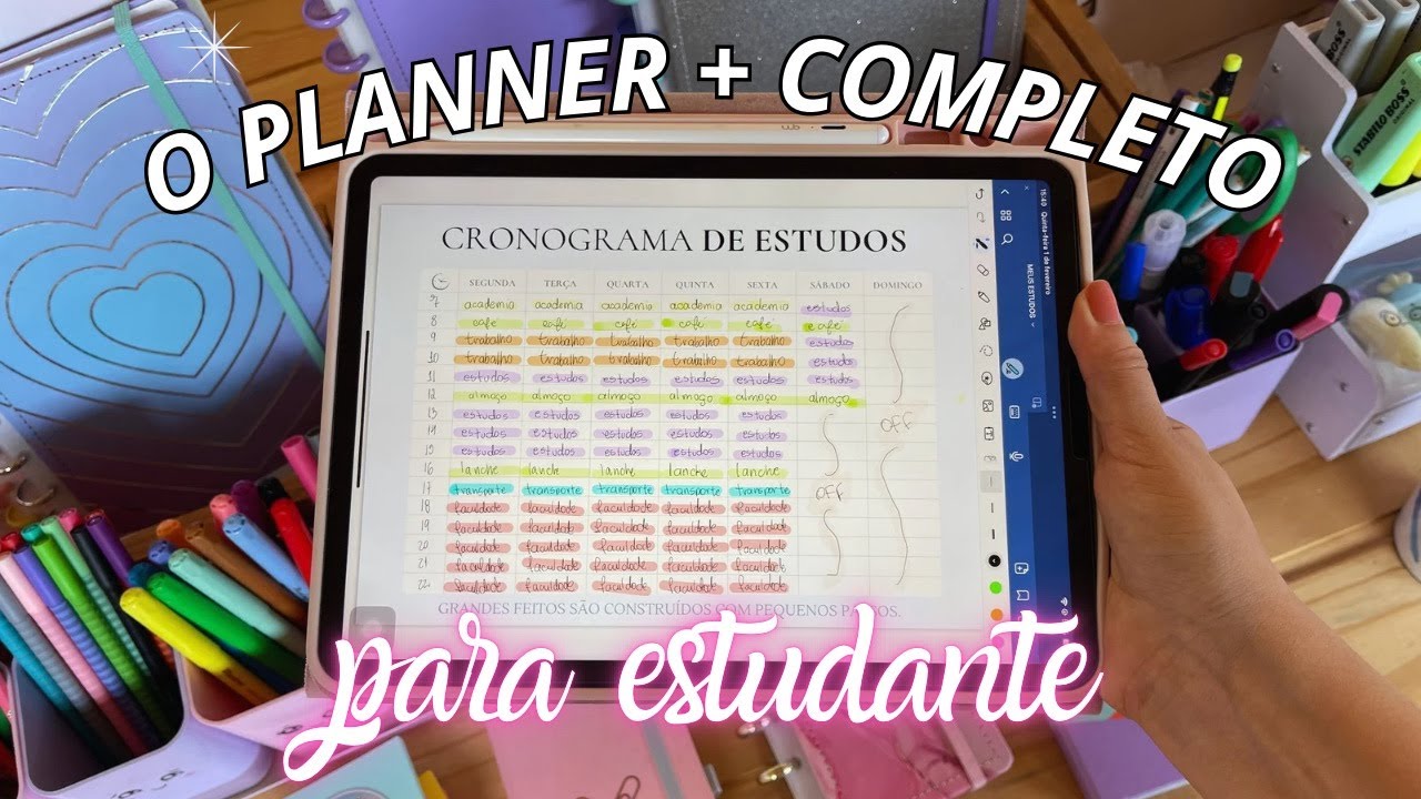 O Planner Perfeito para Estudante | Como Organizar Seus Estudos ? - YouTube