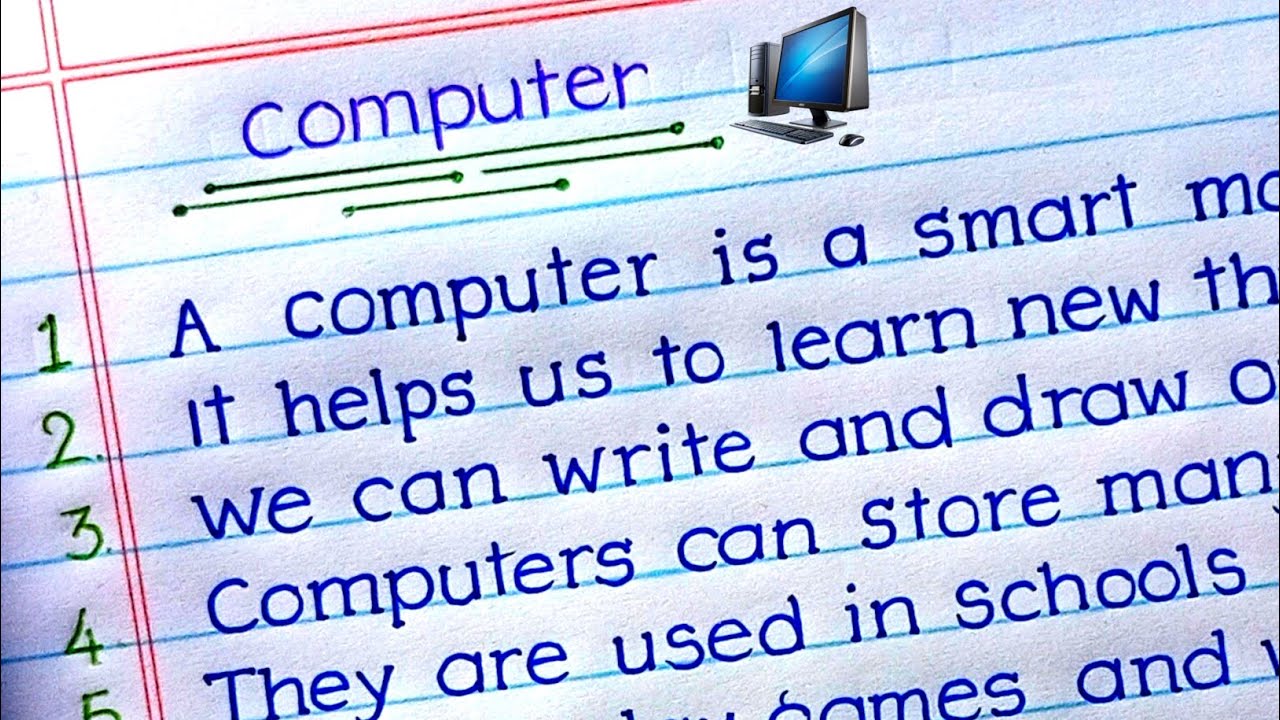 10 Lines on Computer | Super Simple Essay for Kids and Students | Essay ...