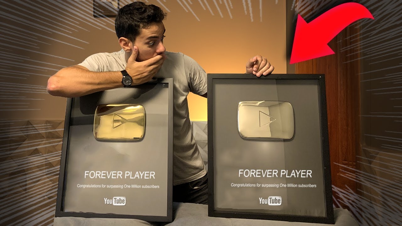 Recebi Uma Segunda Placa De 1 MilhÃo Forever Vlog Youtube