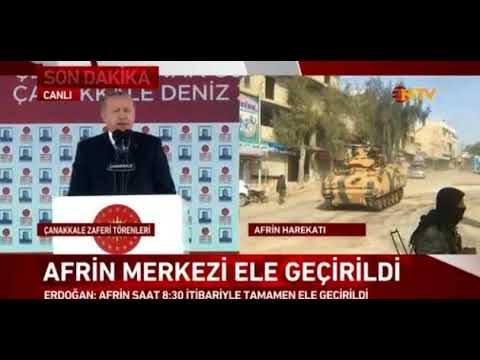 Afrin Merkeze Girildi Cumhurbaşkanı Recep Tayyip Erdoğan'ın ilk Açıklaması