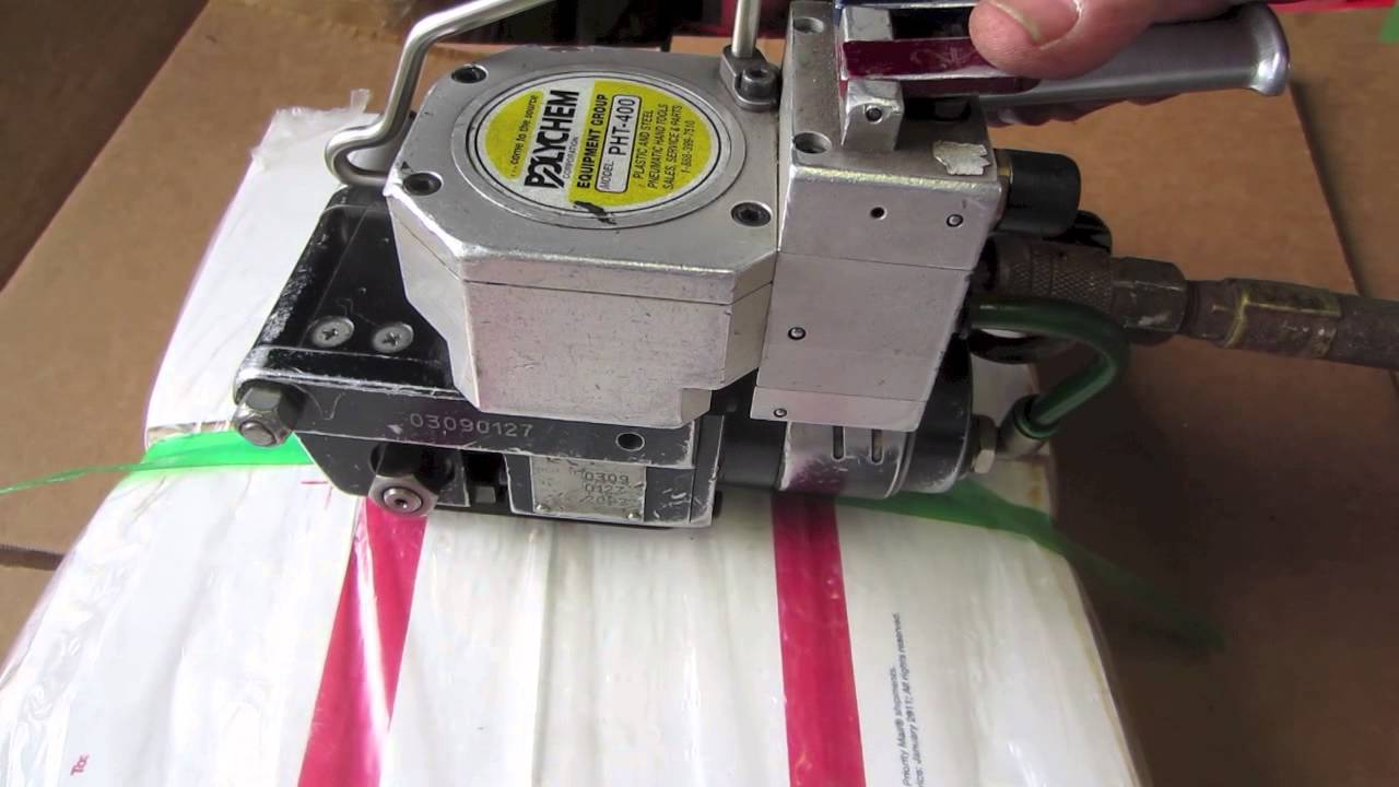 Polychem PHT-400 Pneumatic Bander - YouTube