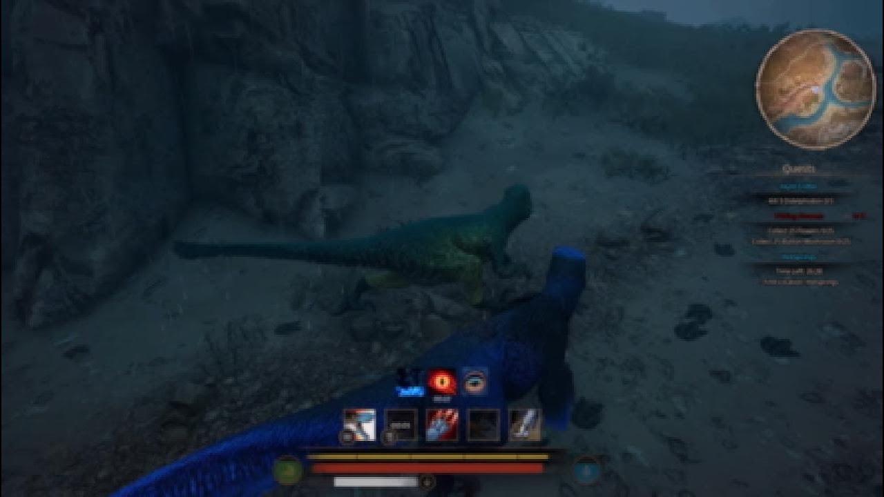 Path of Titans official PvP Tengu Claw Achillobator Pack vs Rex and ...