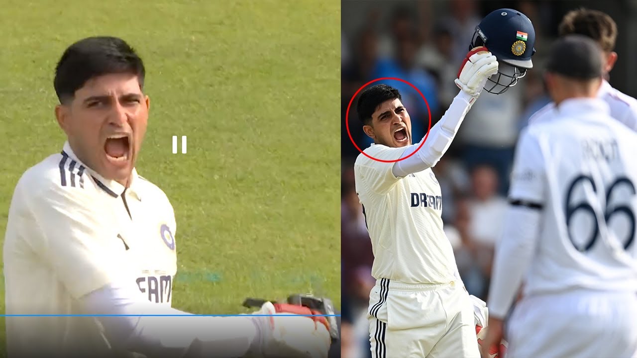 Shubhman Gill Aggressive Century Celebration on Captaincy Debut vs ENG ...