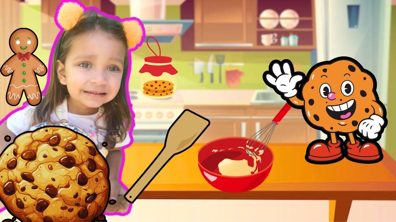 🍪MANÚ FEZ COOKIE COM A MAMÃE | RECEITA DELICIOSA😋 I made cookies with ...