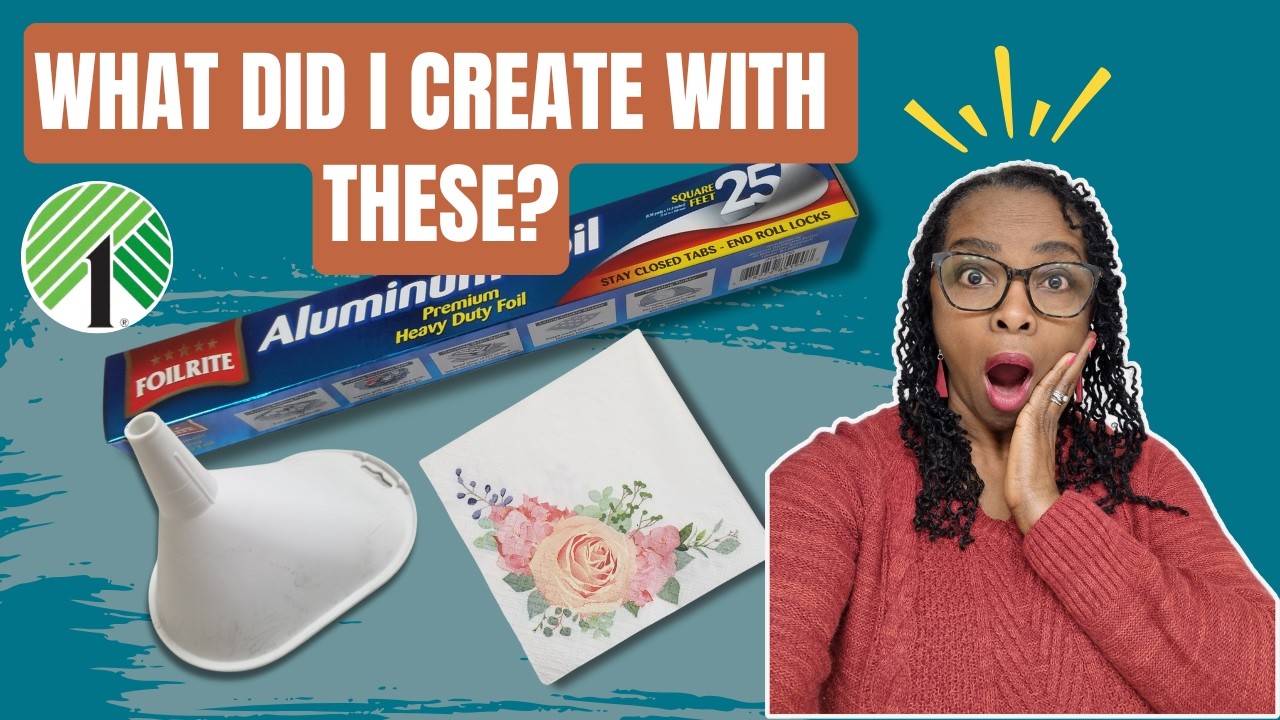 QUICK & EASY DIYS USING FUNNEL, FOIL & NAPKIN | MOTHERS DAY GIFT IDEAS ...
