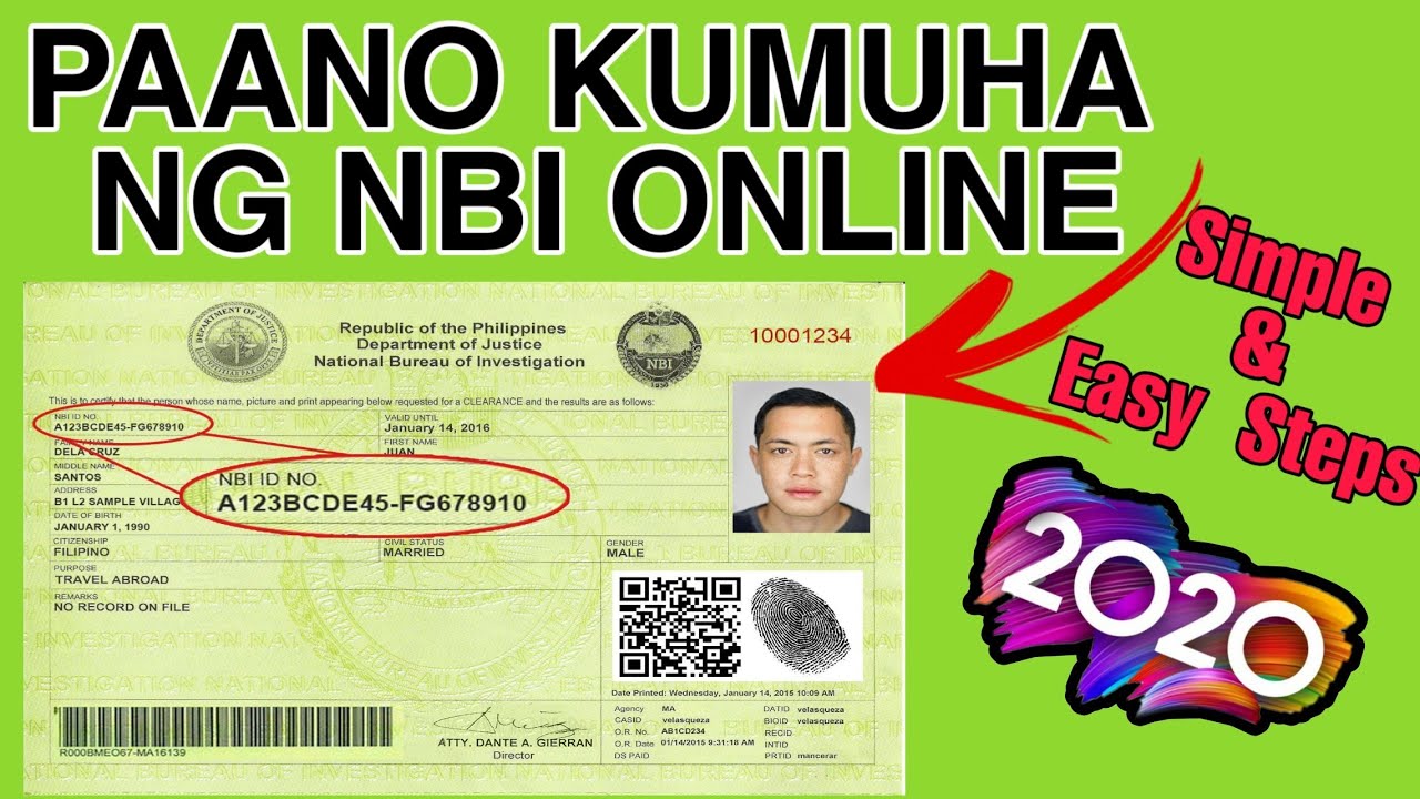 PAANO KUMUHA NG NBI ONLINE 2021 / 2 STEP ONLY FOR 130 PESOS # ...