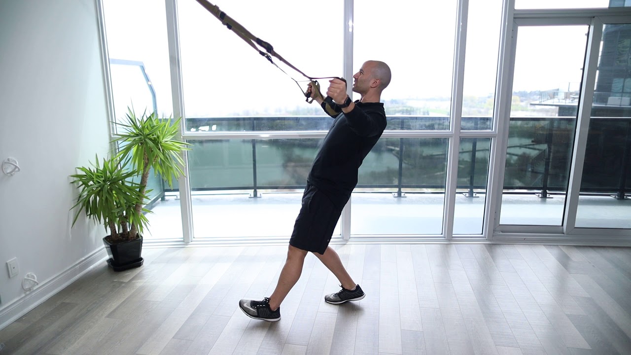 TRX Staggered Stance Reverse Fly - YouTube