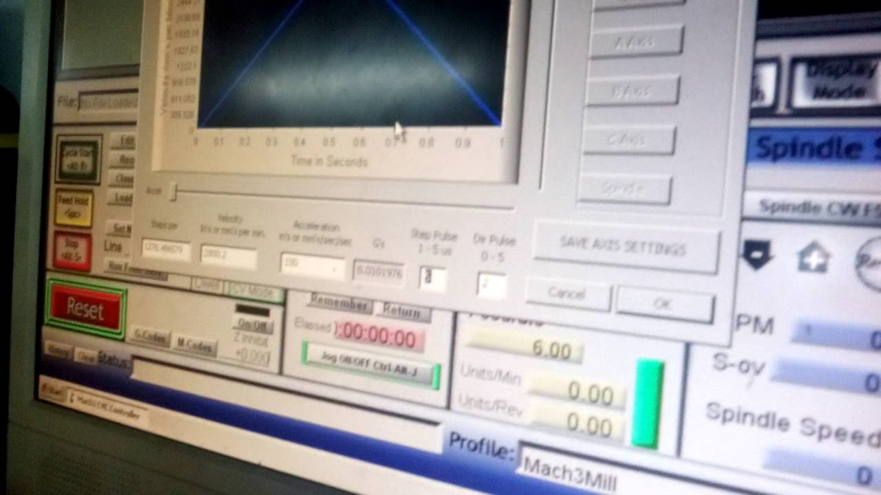 Mach3 Parameter Setting - YouTube