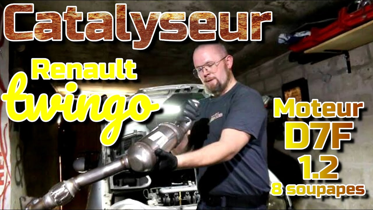 Remplacer un catalyseur sur Renault Twingo 1 Moteur D7F - YouTube