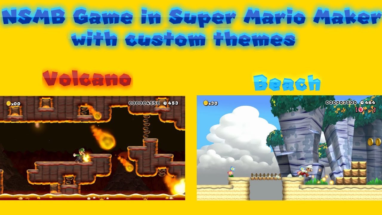 New SMB Game in Super Mario Maker (Custom Themes) [9000 Subs Special ...