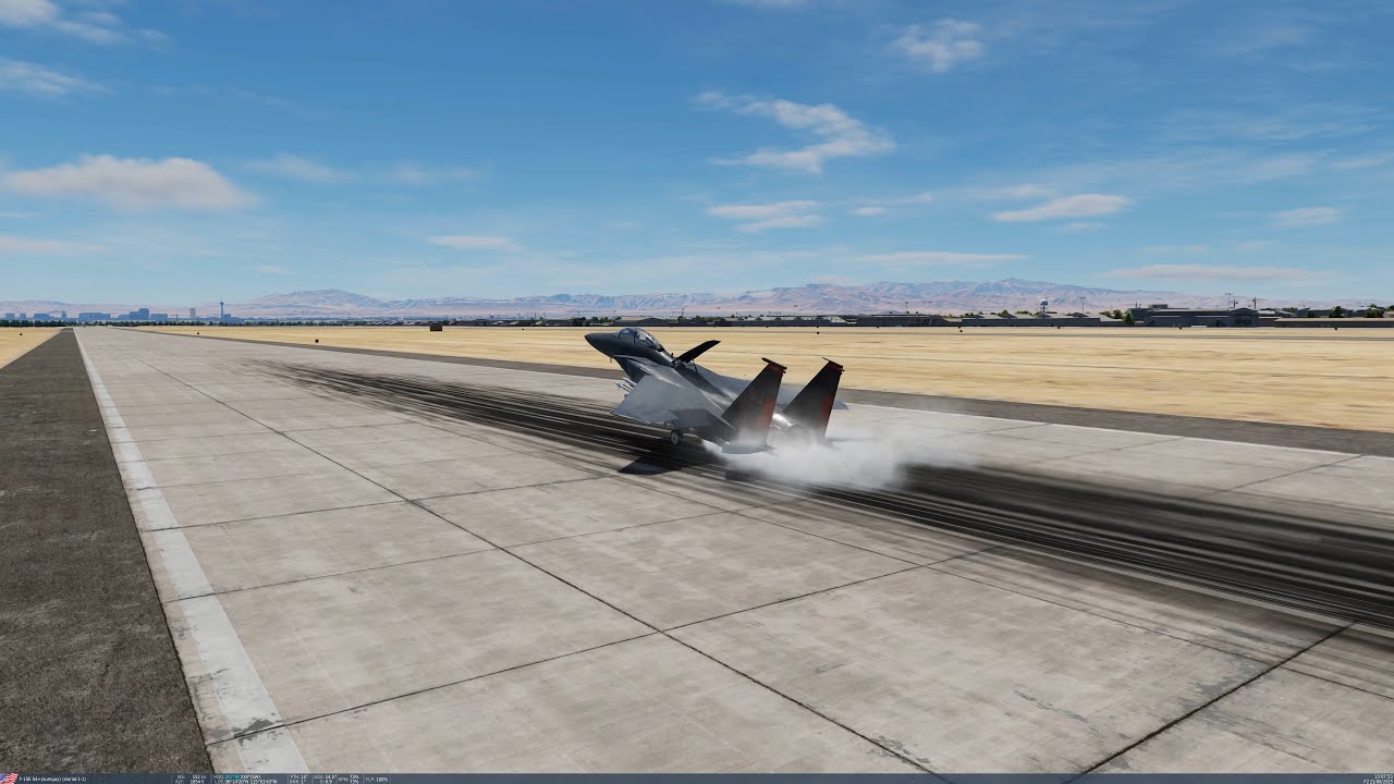 DCS F-15E Fancy Flare Landing - YouTube